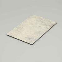 China Scratch Resistant Cement Marbel Finish Acp Natural Stone Texture Pattern Light Gray Marble Composite Panel 4MM for sale