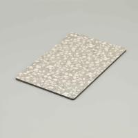 China 4mm Grey PVDF Coated Marble Aluminum Composite Panels A2 Fire Rated Marble ACP Sheets 2440mm With Scratch-resistant for sale