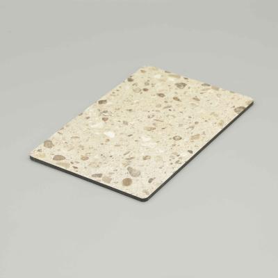 China Anti Scratch Dark Emperador And Brown Marble ACP Sheet Aluminum Composite Panel Sheet Texture Customized 2440mm for sale