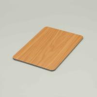 China 4*8FT Scratch-resistant  Swiss pear wood Aluminum Composite Panel 4MM 1.22*2.44m outdoor wall panel for sale