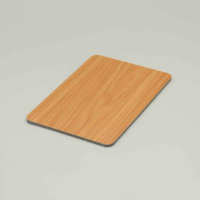 China 4*8FT Scratch-resistant  Swiss pear wood Aluminum Composite Panel 4MM 1.22*2.44m outdoor wall panel for sale