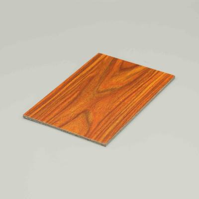 China Scratch resistant deep rosewood Aluminum Composite Panel costomerized sizes with sing or double side l for sale