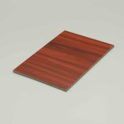 China Red Pear Wooden Aluminum Composite Panel 0.30mm Timber Effect Aluminum Cladding 4MM Aluminium Board Sheet For Vivid Decoration for sale