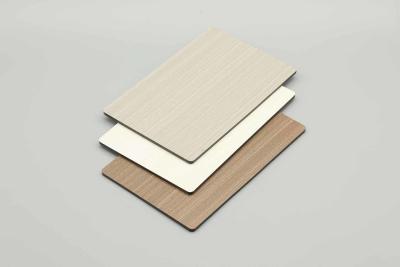 China Scratch-resistant  Yellow Walnut Aluminum Composite Panel 4MM wall cladding panels for sale