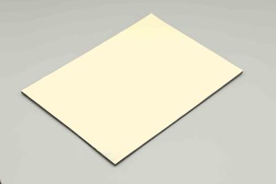 China Ivory PVDF Aluminum Composite Panel | 4mm Customized Curtain Wall Cladding for sale
