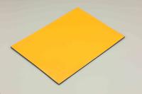 China Dark Yellow 3MM Aluminum Composite Panel Acp Sheet 1300mm Width PE Coated  Wall Cladding For Ceilings for sale