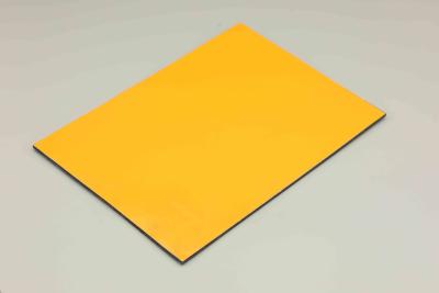 China Dark Yellow 3MM Aluminum Composite Panel Acp Sheet 1300mm Width PE Coated  Wall Cladding For Ceilings for sale