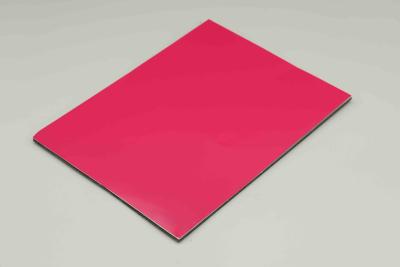 China Fuchsia Fireproof Aluminum Composite Panel 48in 96in Acp Aluminum Cladding for sale