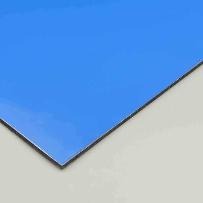 China Blue Eco-Friendly PE Aluminum Composite Panel | 4mm 6mm Weather Resistant ACM Sheet for Exterior Cladding & Signboard for sale