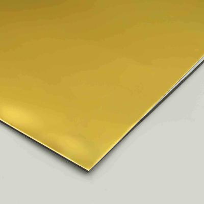 China B1 Fireproof Exterior Acp Mirror Sheet ACP Panel Wall 2440mmAluminum Composite Facade for sale