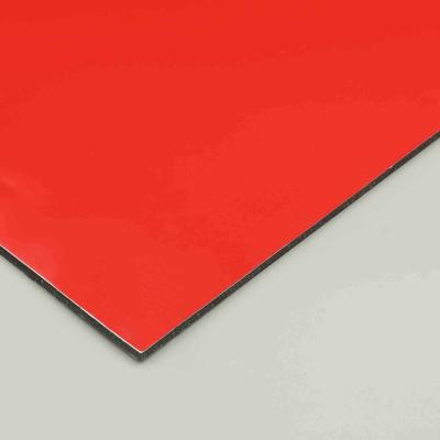 China 4mm Laterite Reddle PE Acp Sheet Fireproof Aluminum Panel Fire Resistant Composite Panels for sale