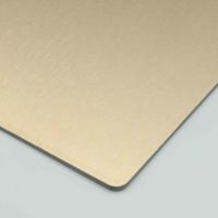China Gold Brushed Aluminum Composite Panel (3mm) for Wall & Concrete Cladding for sale