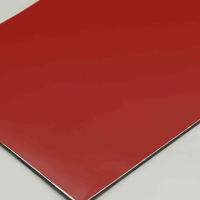 China Red Coffee Decoration Fire Retardant PVDF Aluminum Composite Panel Cladding Lightweight Acp Sheet 3MM 1.22*2.44m For Indoor And Outdoor Building for sale