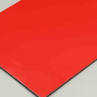 China Red Coffee Decoration Fire Retardant PVDF Aluminum Composite Panel Cladding Lightweight Acp Sheet 3MM 1.22*2.44m For Indoor And Outdoor Building for sale
