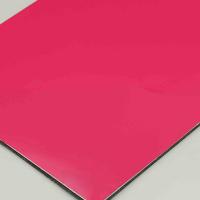 China Red Coffee Decoration Fire Retardant PVDF Aluminum Composite Panel Cladding Lightweight Acp Sheet 3MM 1.22*2.44m For Indoor And Outdoor Building for sale