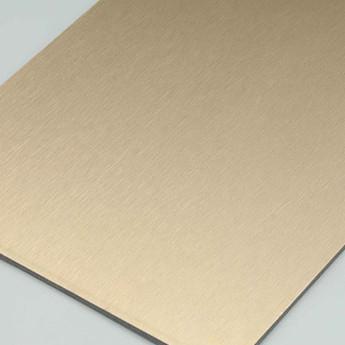 China Fireproof Curtain Wall House Cladding Brushed Silver Aluminum Composite Panel Acp Acm HDPE Outdoor Composite Panels 4MM 1.22 X 2.44m for sale