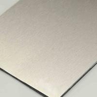 China High-Performance Silver Brushed FR ACP | Fire-Retardant Aluminum Composite Panel for Luxury Signage & Facades for sale