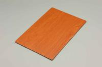 China 100cm 150cm Timber Look Wall Cladding Swiss Pearwood Wood Grain Aluminum Composite Panel Acp Wall Panel For Exterior for sale