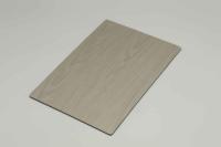China 4mm Scratch-Resistant Light Grey Oak Wood Grain Aluminum Composite Panel for sale