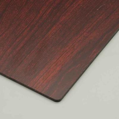 China 4MM Anti Scratch Fire Retardant PVDF Wooden Acp Paneling Aluminum Composite Panels  For Wall Cladding for sale