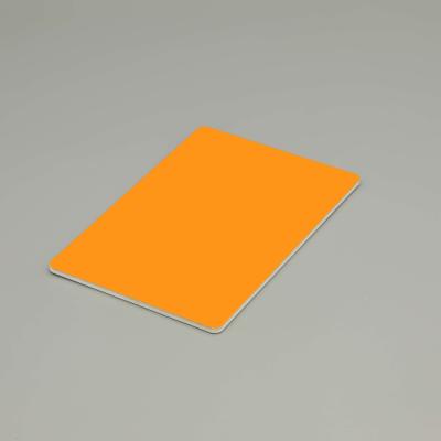 China Orange Fire resistant Rated Aluminum Composite Panel B1 A2 Grade ACP Fireproof External Wall Cladding for sale