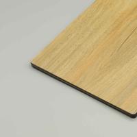China 4mm  Durable low maintenance Wooden aluminum composite panel for facade 3D wood effect ACM for sale