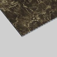 China Fireproof Stone Marble Finish Aluminum Composite Panel WithWhite Black Stripes  Acp Construction Pvdf Coating for sale