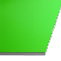 China Apple Green PVDF Aluminum Composite Panel 1.22m Width | Exterior ACP Sheet for Curtain Wall for sale