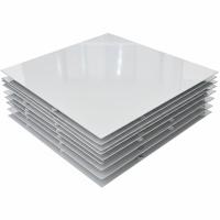 China 4mm / 5mm / 6mm PVDF White Aluminum Composite Panel (1220x2440mm) | Fire-retardant B1 ACP Sheet for sale