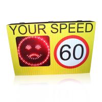 China Solar Traffic Speed Sign with Radar Detection - 2 Digit Display, 300m Visibility, 7-10 Day Solar Operation for Highway Safety for sale