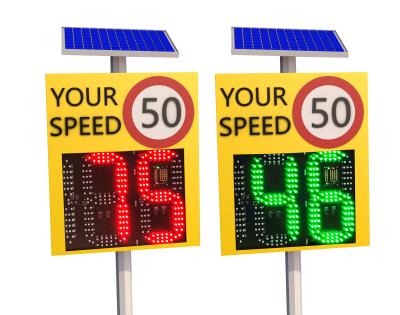 China Speed Limit Setting Yes By Phone App Solar Supported Radar Pace Indicators Featuring Parameter Setting Phone APP Or PC Software for Traffic Management for sale