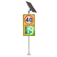 China Vehicle Speed Traffic Limited Sign With 188 Digital Display Solar Sign for sale