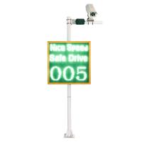 China 100W Solar Powered Traffic Speed Sign with 6500nits Display and 500m Visibility - Phone App Control for sale