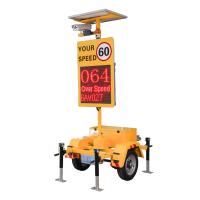 China Single Lane Portable Radar Traffic Speed Sign with 130KM/H LPR Camera and 150M Detection Range for Traffic Safety for sale