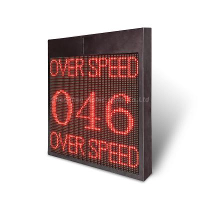 China Solar LED Speed Limit Sign with 24.150GHz Radar and 300m Visibility - NBP10-L4 Model for Traffic Management for sale