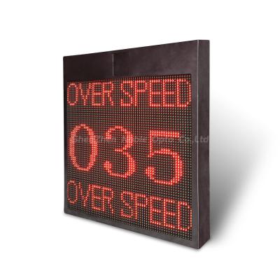 China Solar Powered VMS Radar Speed Sign with Phone APP Control, 640×640mm LED Display and 0-250 Km/h Detection Range for sale