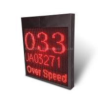 China Solar Powered VMS Radar Speed Sign with Phone APP Control, 640×640mm LED Display and 0-250 Km/h Detection Range for sale