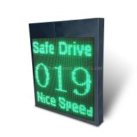 China Solar LED Speed Limit Sign with 24.150GHz Radar and 300m Visibility - NBP10-L4 Model for Traffic Management for sale