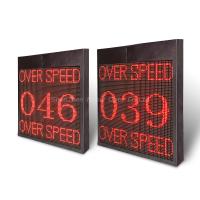 China 2024 LPR Radar Speed Feedback Sign with 24.125GHz Detector, 640x640mm LED Display and 20,000 Record Storage for sale