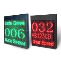 China Solar LPR Camera Radar Speed Sign with 640x640mm LED Screen and 6500 Nits Brightness for Traffic Management for sale