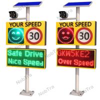 China Solar Speed Feedback Sign with 24.125GHz Radar and 60W Solar Panel - Customizable 30-60 km/h Limits for sale