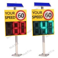 China Solar Radar Speed Display Sign with 3-Digit Display, 500M Visibility & IP54 Rating for Traffic Safety for sale