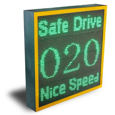 China NBP10-L4 WiFi LPR Traffic Speed Sign 640mm LED Display 200m Radar Detection IP54 Waterproof for sale