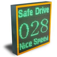 China NBP10-L4 LED Solar Speed Display Sign with 500m Visibility and 250 km/h Detection Range for Traffic Safety for sale