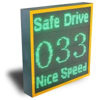 China LPR Solar Speed Sign with Phone APP Control - 640x640mm Panel, 0-250 km/h Range, IP54 Waterproof for sale