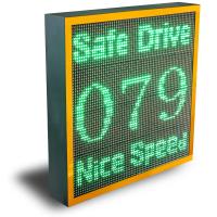 China NBP10-L4 LPR Solar Speed Sign with 6500nits Brightness and 500m Visibility for Traffic Safety for sale