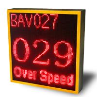 China NBP10-L4 LPR Solar Speed Sign with 6500nits Brightness and 500m Visibility for Traffic Safety for sale