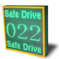 China LPR Solar Speed Display Sign with 640x640mm Panel, 0-250 km/h Detection Range and CE Certification for sale