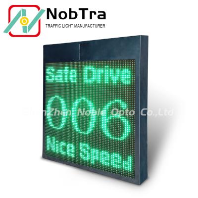 China Solar Powered Radar Speed Sign NBP10-L4 with 200m Detection and 6500 Nits Brightness for Traffic Safety for sale