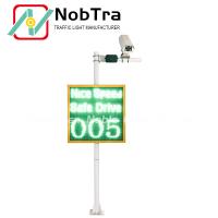 China LPR Solar Speed Sign 640x640mm 6500 Nits with Millimeter Wave Radar Detection for Traffic Safety for sale